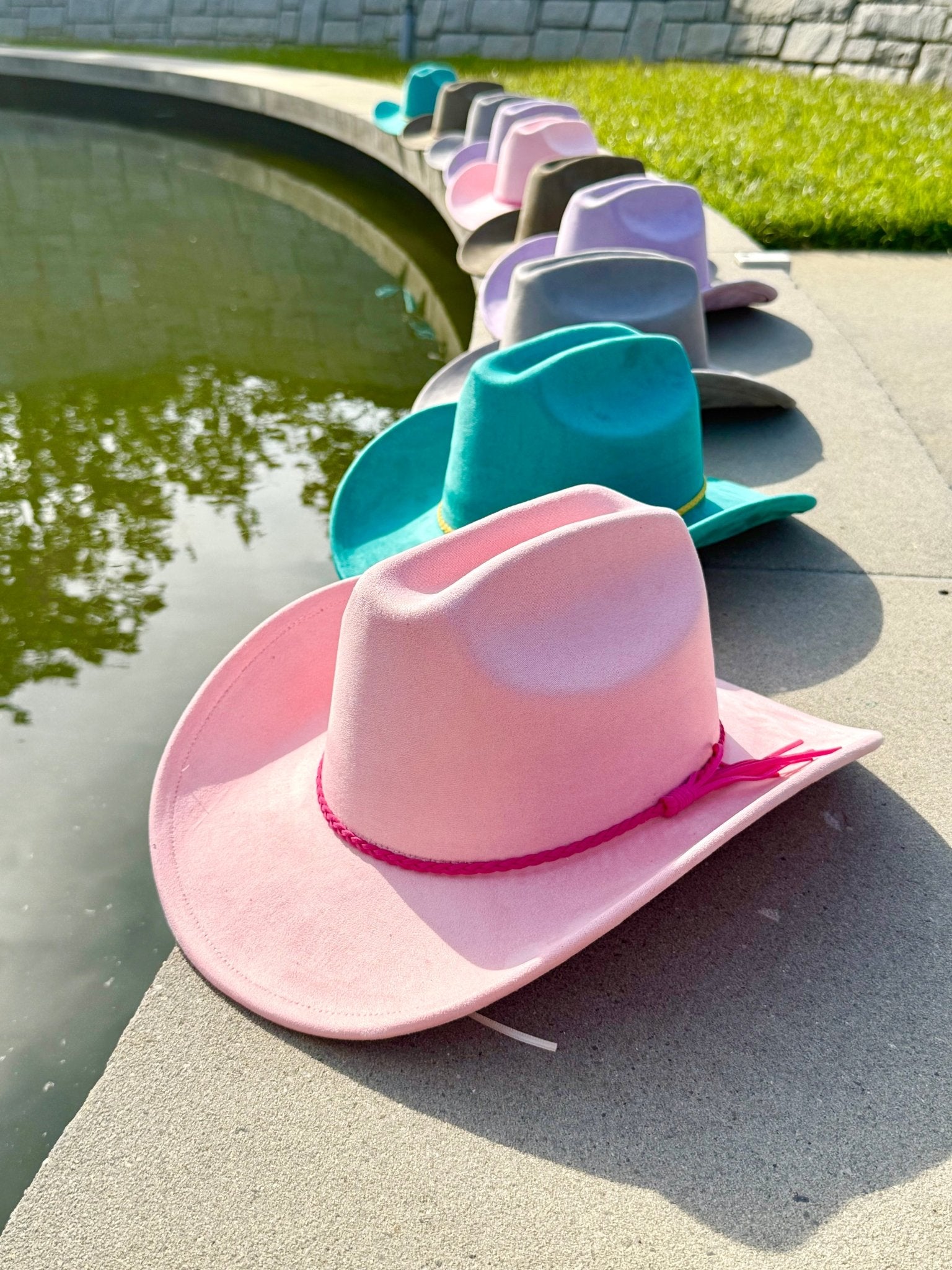 Vegan Suede Cowboy Hat Solid, Solid Cowboy Hat for Burning,Pinched ...